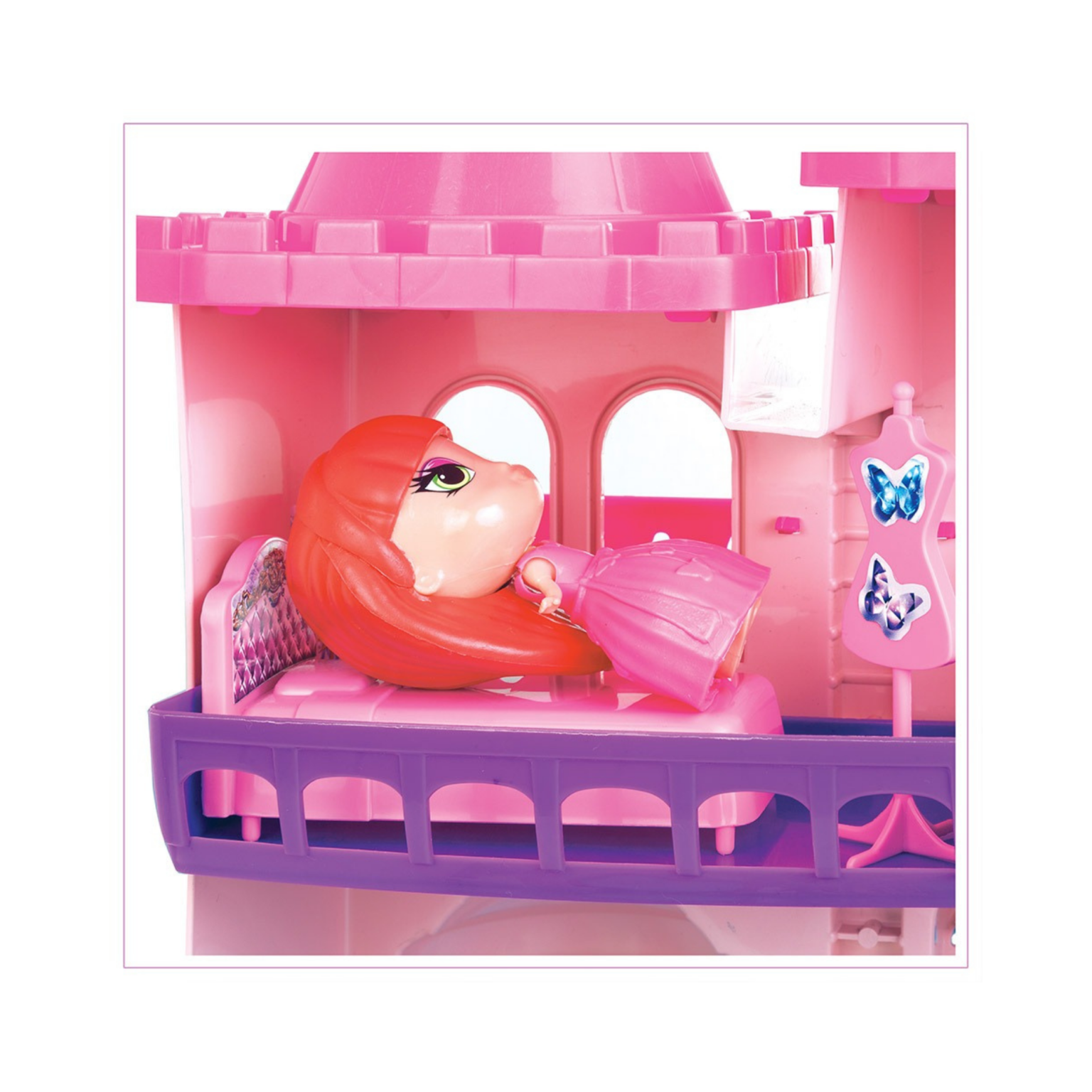 Castelo Princess Meg Rosa - Magic Toys