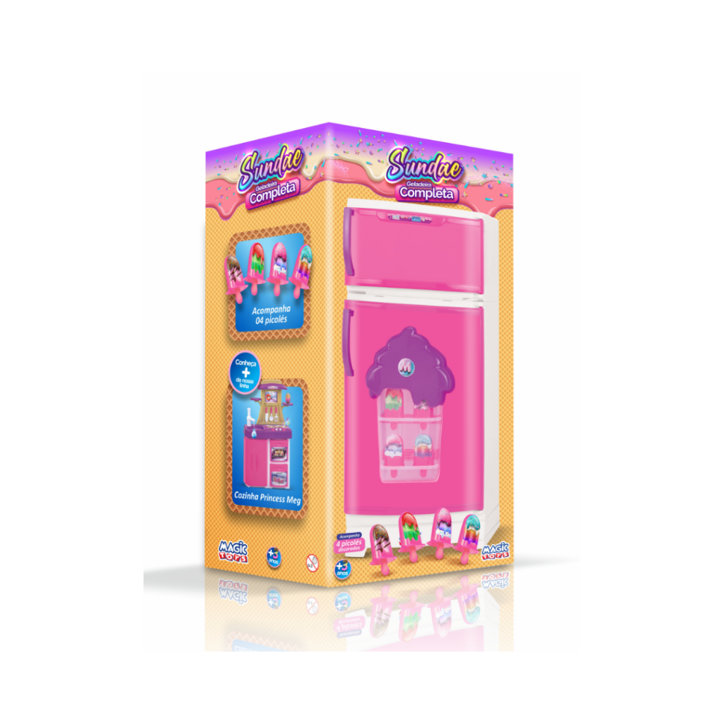 Geladeira Sundae Com Freezer - Magic Toys