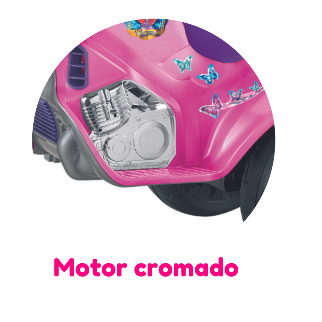 Moto Elétrico Meg Princess 6V - Magic Toys